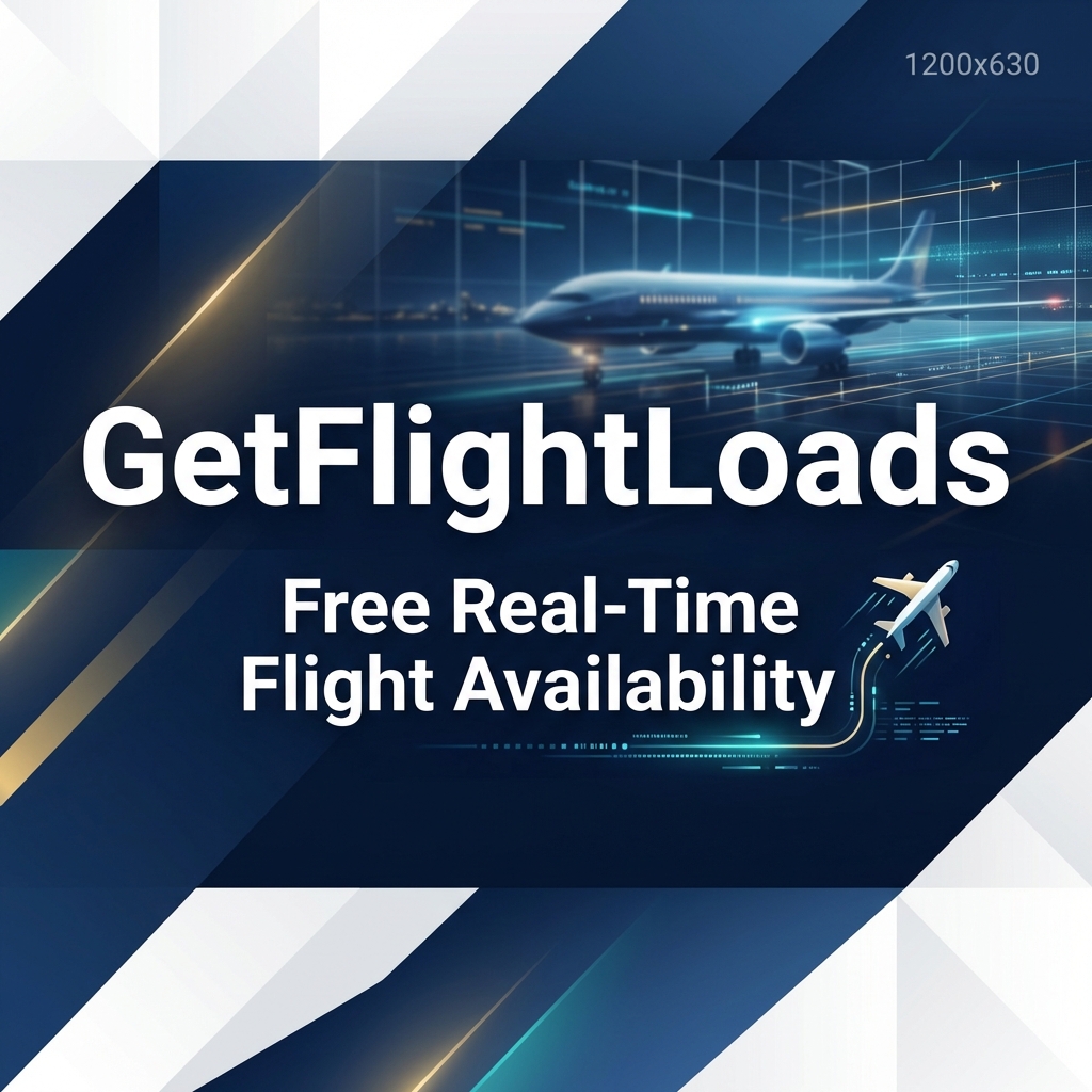 GetFlightLoads - Free Real-Time Flight Availability & Seat Loads
